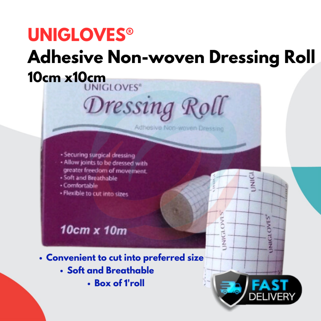 [READY STOCK] UNIGLOVES® Dressing Roll 10CM x10CM | Shopee Malaysia