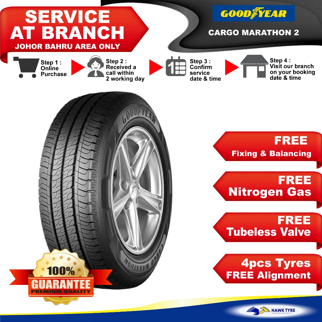 Goodyear Tyres Cargo Marathon 2 215/70R16C 195R15C | Shopee Malaysia