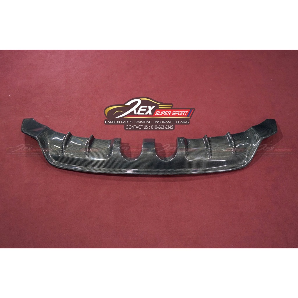 VW Volkswagen Golf MK6 R Exot Rear Diffuser Real Fogred / Carbon Fiber ...
