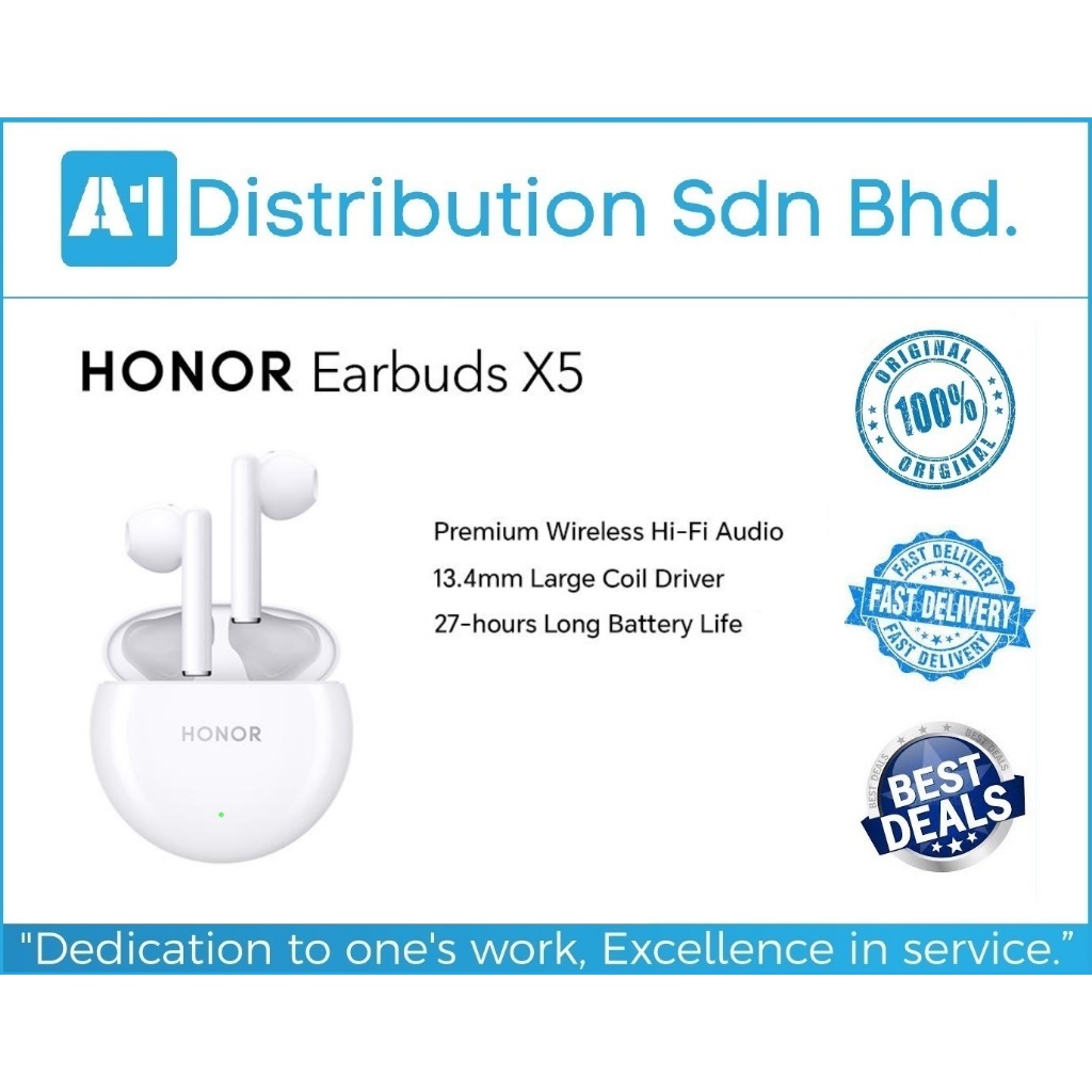 HONOR Earbuds X5 Premium Wireless Hi-Fi Audio (100% Original HONOR ...