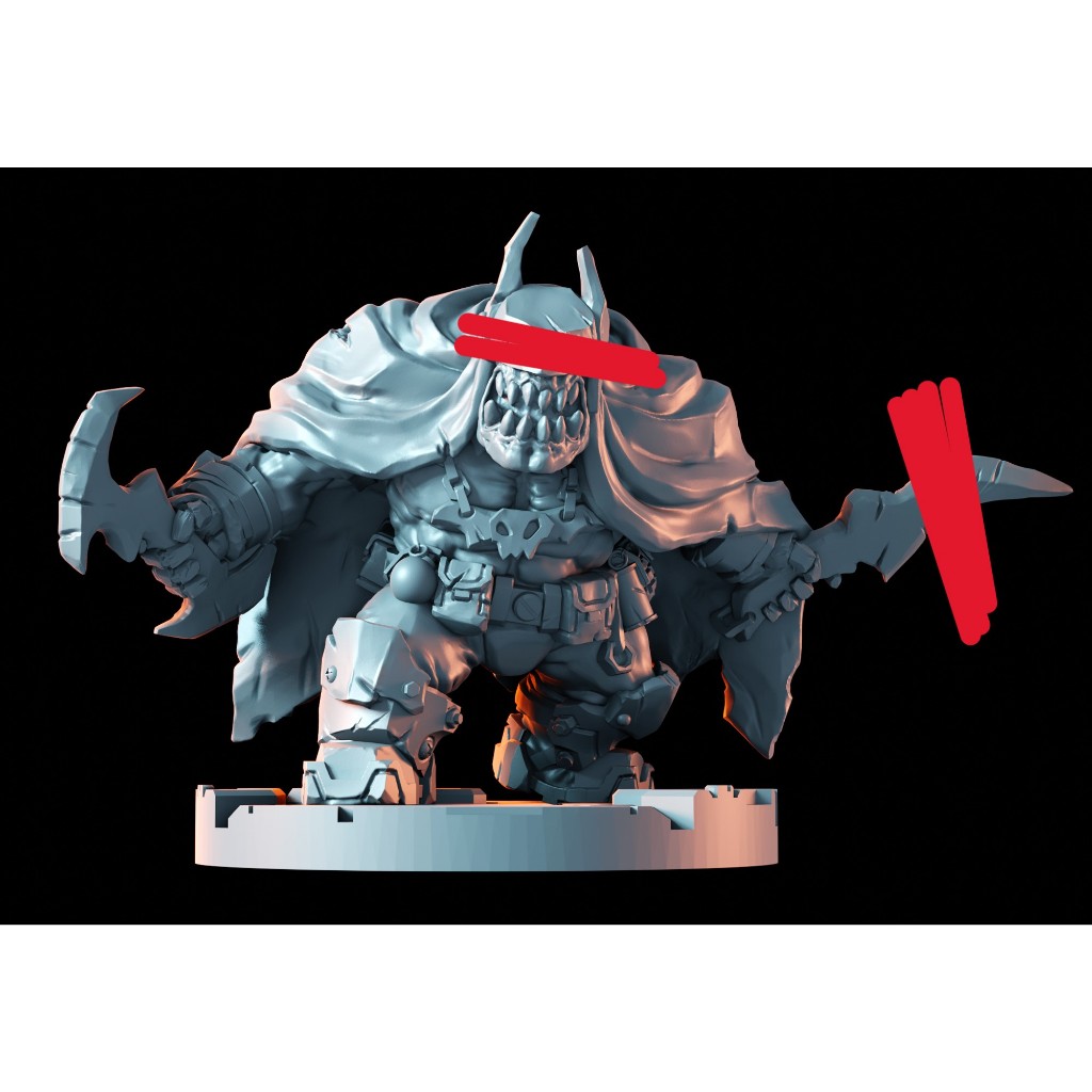 Wargame/ DnD/ Roleplay miniature: Batman Orc (STL) | Shopee Malaysia