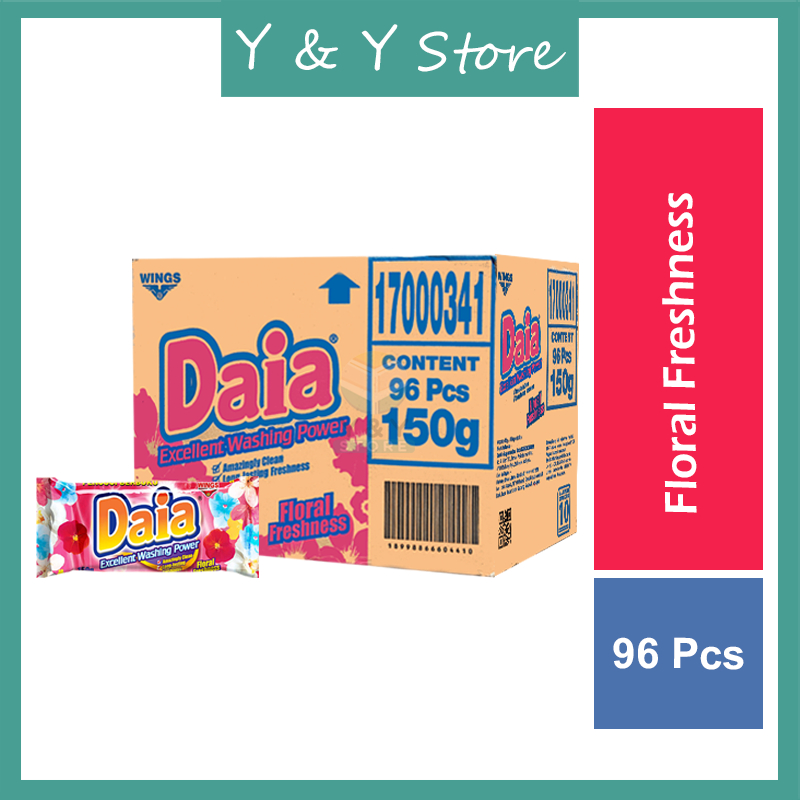 [CARTON DEAL] DAIA BAR DETERGENT FLORAL FRESHNESS (150G×96PCS) | Shopee ...
