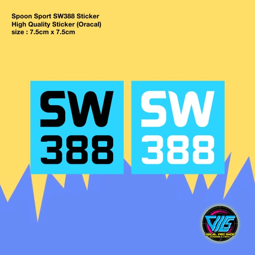 Spoon Sport SW388 Sticker / Decal (High Quality Sticker) | Shopee Malaysia