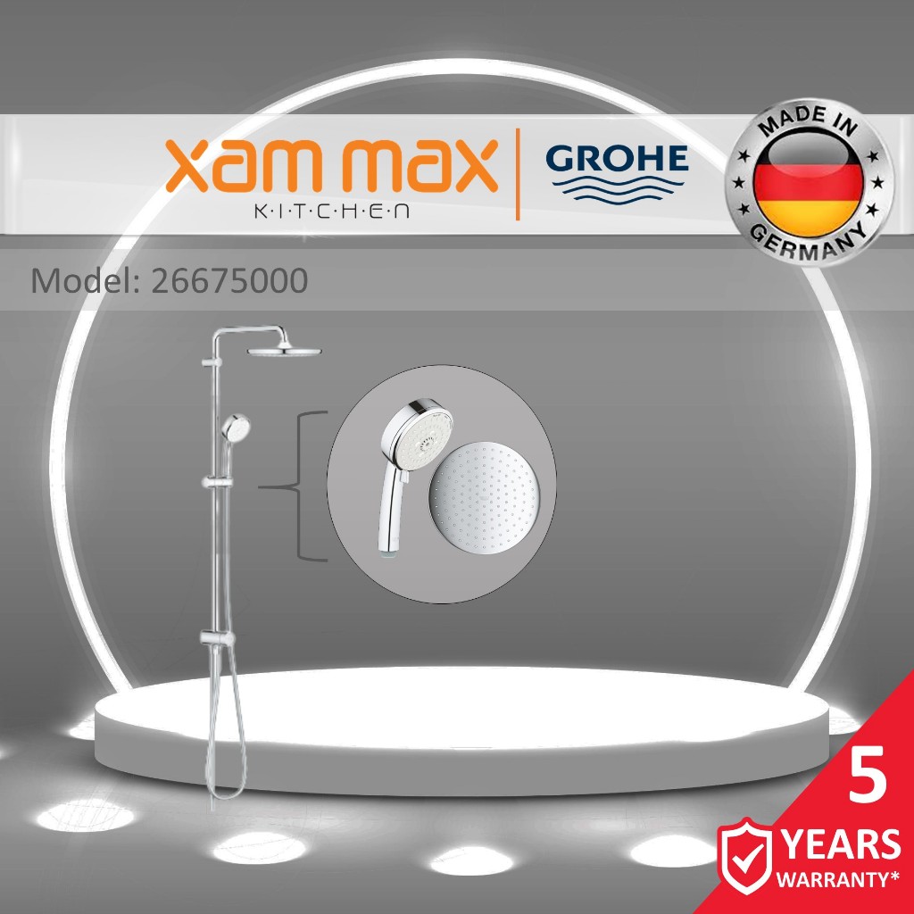 Grohe 26675000 Rainshower Shower System Set Tempesta Cosmopolitan 250 ...
