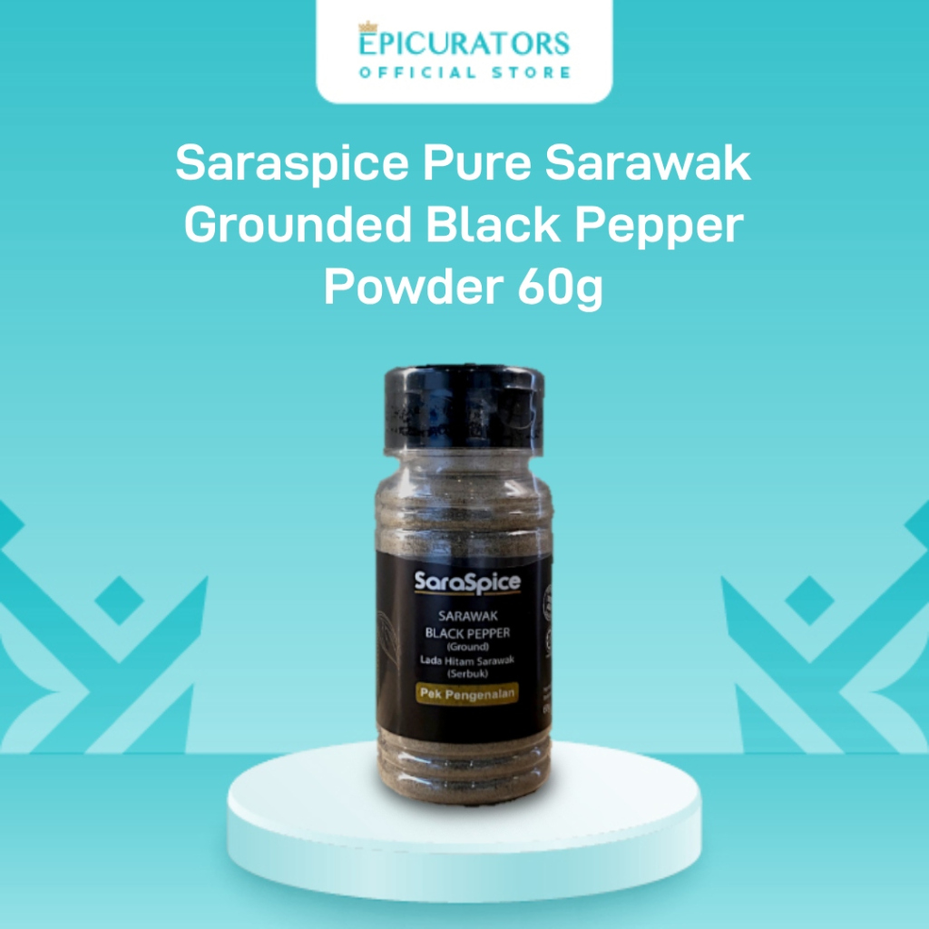 Saraspice Pure Sarawak Grounded Black/White Pepper Powder (60g ...