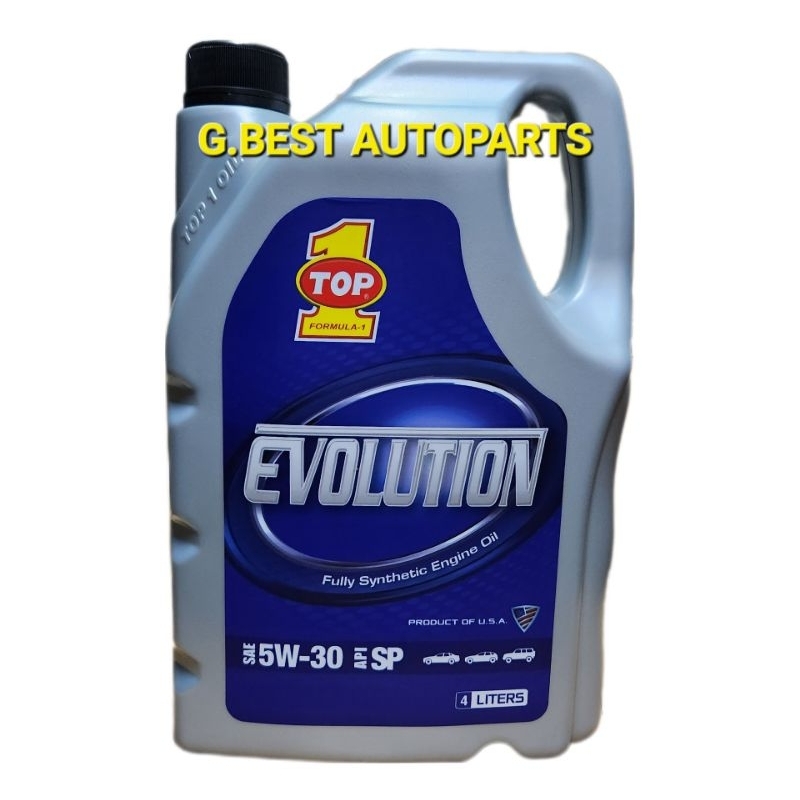 TOP 1 EVOLUTION FULLY SYNTHETIC ENGINE OIL SAE 5W30 API SP 4LITERS ...