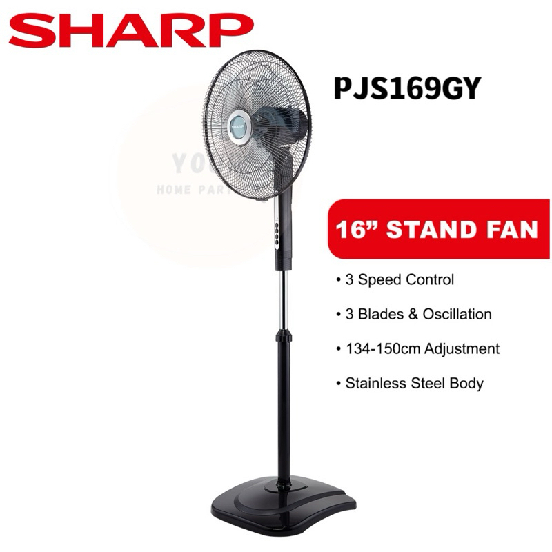 Sharp Stand Fan 16 Inch PJS169GY Kipas Berdiri | Shopee Malaysia