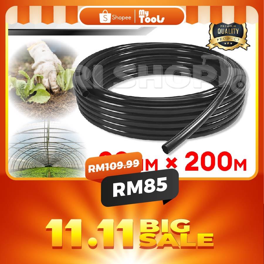 Agrishop 20mm x 200Meter Irrigation Water Tubing Pipe Polytube Hose ...