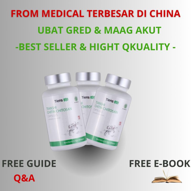 CHITIN CHITOSAN -UBAT GERD & MAAG AKUT -OBAT ANGKUT KOLESTROL | Shopee ...