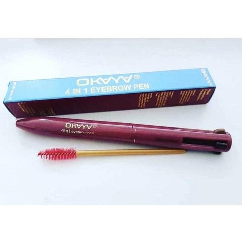 OKAYA EYEBROW PEN 4 IN 1 100% ORIGINAL HQ | Shopee Malaysia