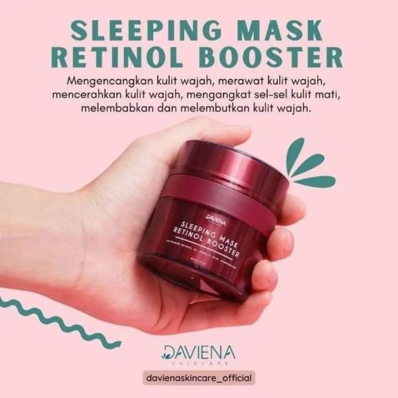 DAVIENA RETINOL BOOSTER SLEEPING MASK 💯% ORIGINAL#READY STOCK | Shopee ...