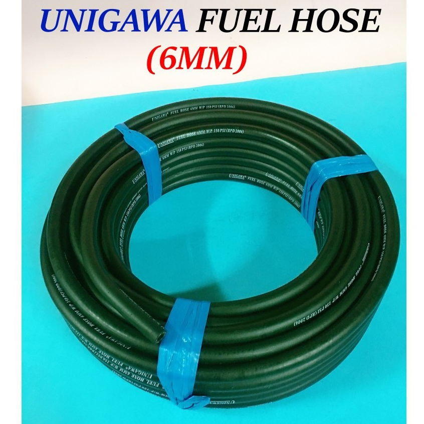 UNIGAWA FUEL HOSE DIESEL HOSE PETROL HOSE 6MM (1FEET =1KAKI 12 INCH) | Shopee Malaysia