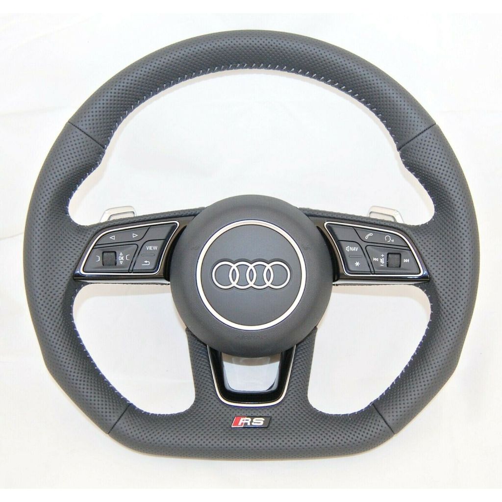 FREE INSTALL Audi R8 Flat Bottom Steering Wheel carbon alcantara Fits ...