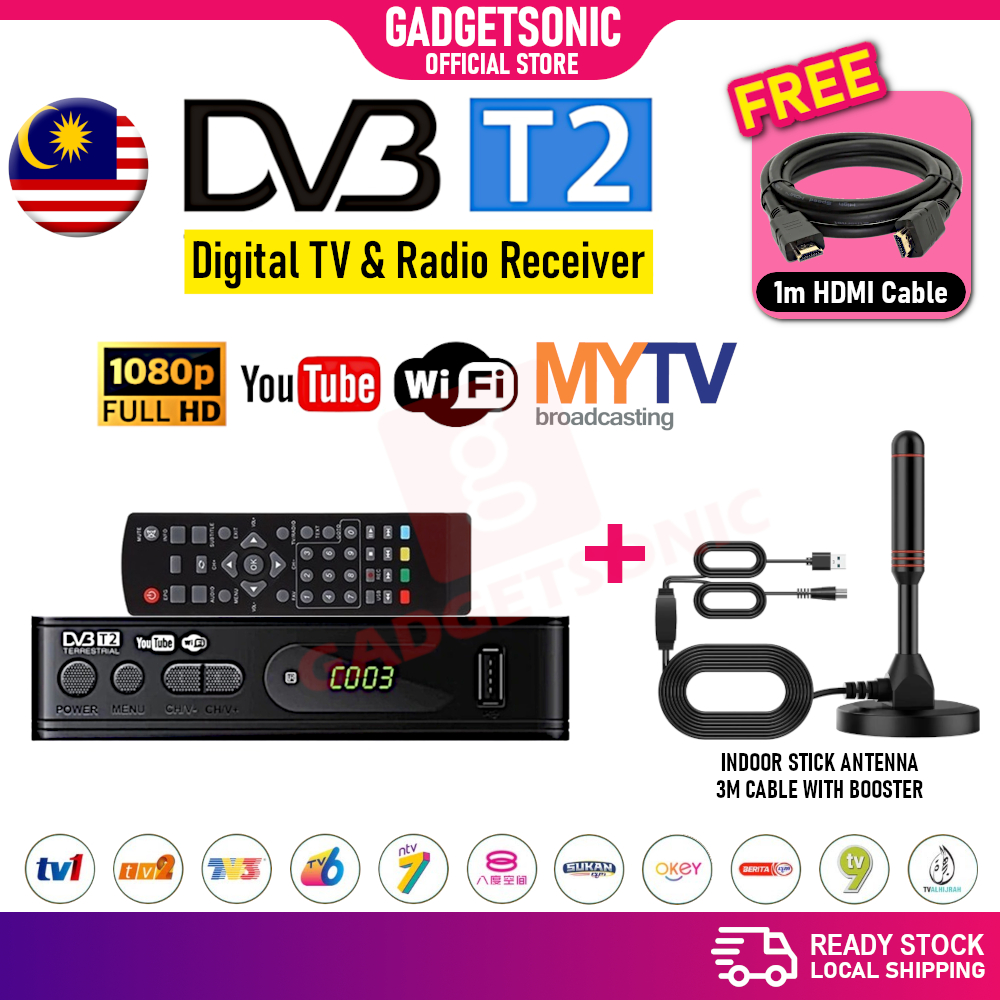 Dekoder MYTV Decoder DVB T2 Myfreeview HDTV Digital TV Receiver DVBT2 ...