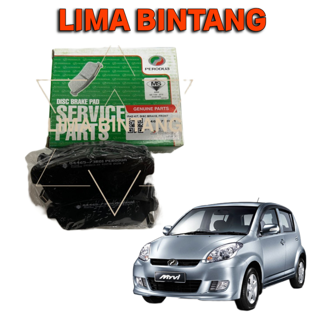 ORIGINAL Old Myvi 2005-2010 - PERODUA Front Brake Pads - Myvi 1.0/1.3 ...
