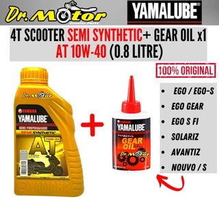 YAMALUBE 4T AT SAE 20W-40 SCOOTER ENGINE OIL LUBRICANT MINYAK HITAM ...