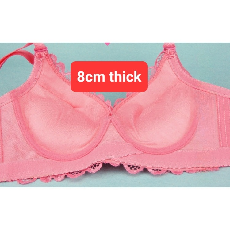 (8cm tebal ) 36B 38B 40B Cup Wired Push Up Bra Extra Thick Extra Tebal ...
