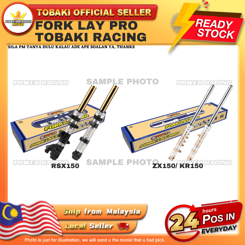 TOBAKI RACING PRO CNC LAY FORK ABSORBER DEPAN ORIGINAL ZX150/ KR150/ RSX150 RS150X RS X LOWEARD ...