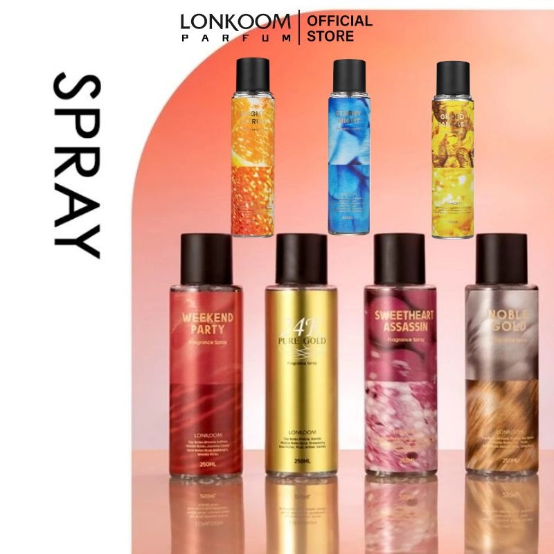 LONKOOM Fragrance Spray set Long-Lasting Fresh Air gift set(250mlX2 ...