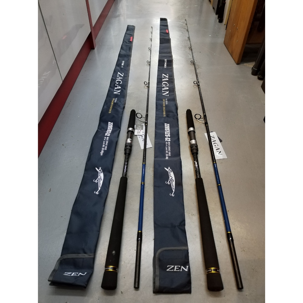 Zen Zagan Off Shore Shooter Stage II Popping Spinning Rod | Shopee Malaysia