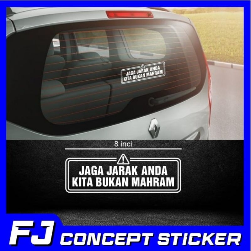 STICKER JAGA JARAK KITA BUKAN MAHRAM | Shopee Malaysia