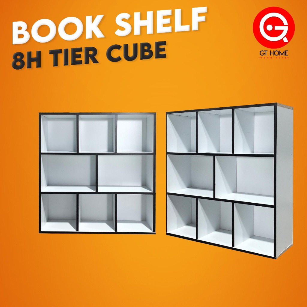 Ready Stock 3 Tier Bookshelf Diy Utility Shelf Rak Buku 3 Tingkat