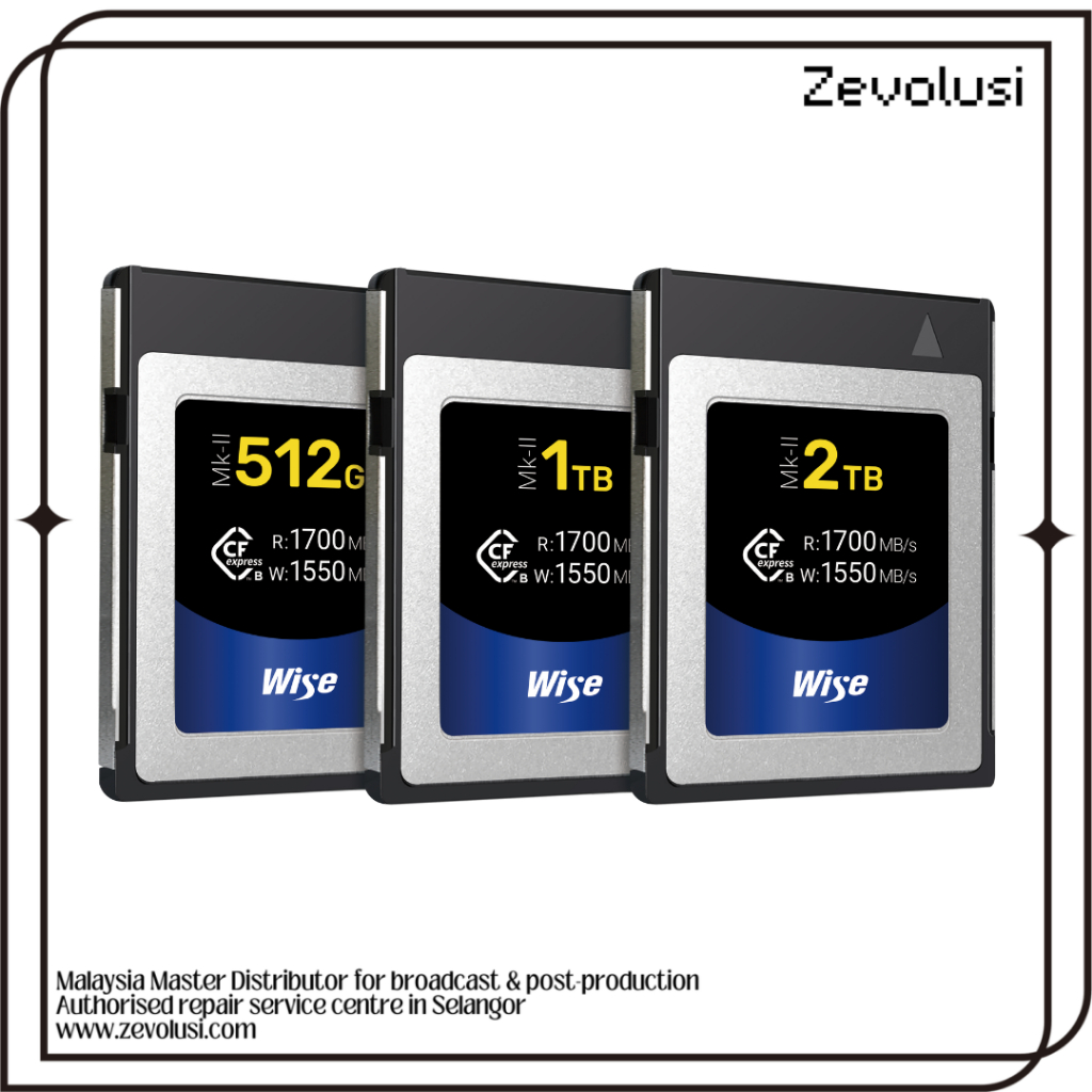 Wise Advanced Memory Card CFexpress Type B Mk-II 1TB and 2TB Read Speed ...