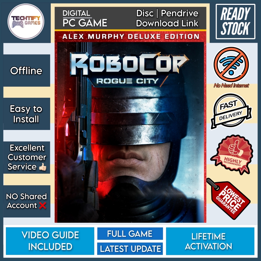 [PC Game] RoboCop: Rogue City (Alex Murphy Edition) - Offline [Disc ...