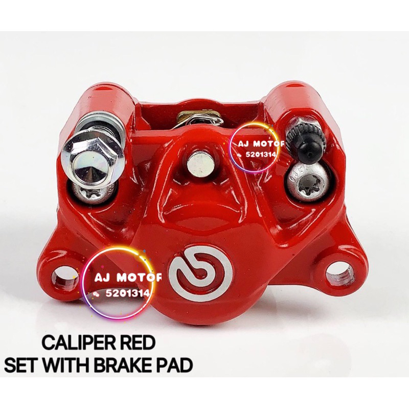 YAMAHA R25 MT25 V1 V2 V3 P34 2POT REAR CALIPER / BRACKET BRAKE BELAKANG ...