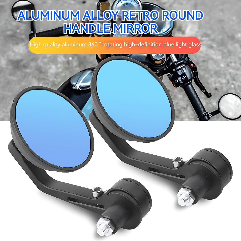 Motorcycle Rearview Mirror 22mm Universal Modification 7/8 "Circular ...