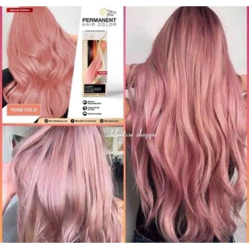 merry sun hair color rosegold | Shopee Malaysia