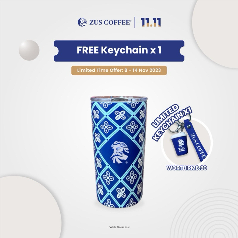 Ready Stock Free Keychain ZUS TUMBLER MALAYSIAKU BATIK TUMBLER ...