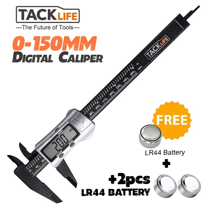 TACKLIFE 150mm Digital Caliper Measuring Tool Angkup Vernier Caliper ...