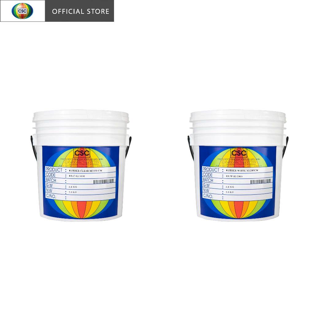 CSC Rei Tech Water Based Silkscreen Printing Ink Rubber M3000CW - White ...