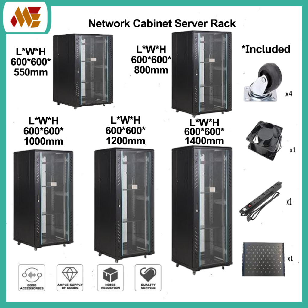 Network Cabinet Server Rack 12U soundproof fireproof/Network Switch ...