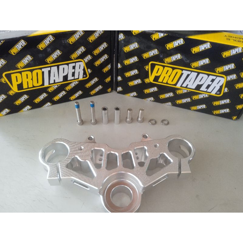 Handle Bracket RXZ/Mili/5pv Protaper (silver)CNC | Shopee Malaysia