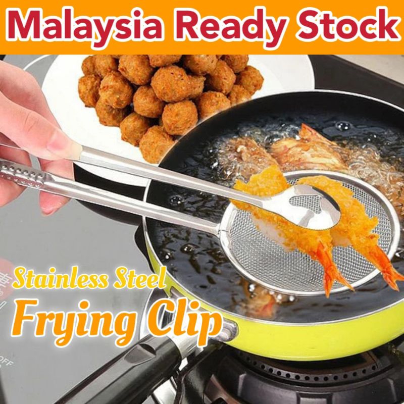 Stainless Steel Oil Frying Oil Filter Clip Kitchen Food Mesh Filter ...