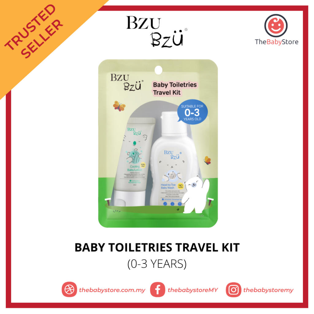 Bzu Bzu Baby Toiletries Travel Kit 2in1 - 50ml | Shopee Malaysia