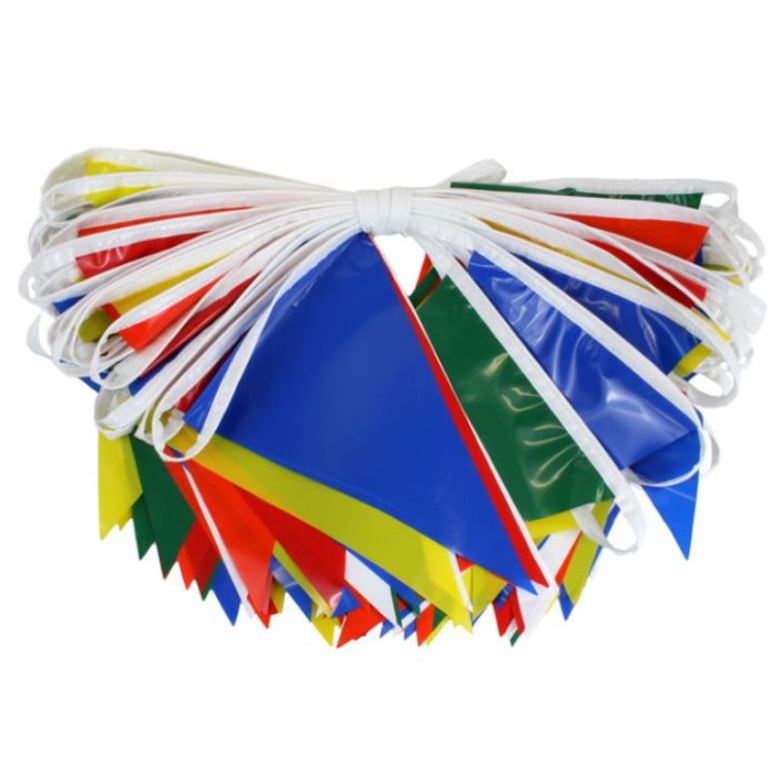 AKINA SAVE 18 FT PVC WATERPROOF PLASTIC TRIANGLE FLAG BANTING COLOR ...