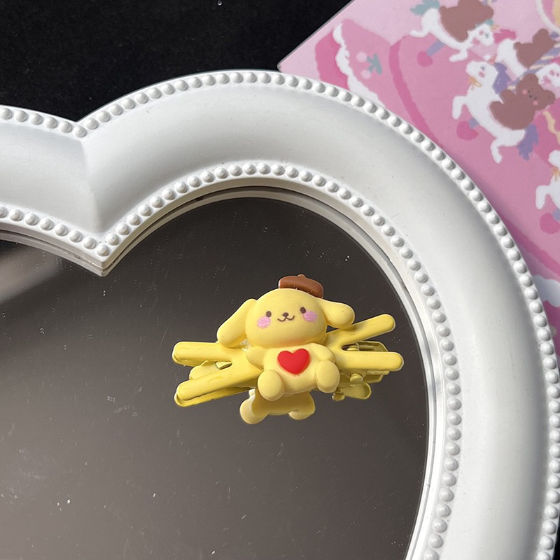 Sanrio super cute x-shaped hair clip sitting posture cinnamoroll Kuromi ...