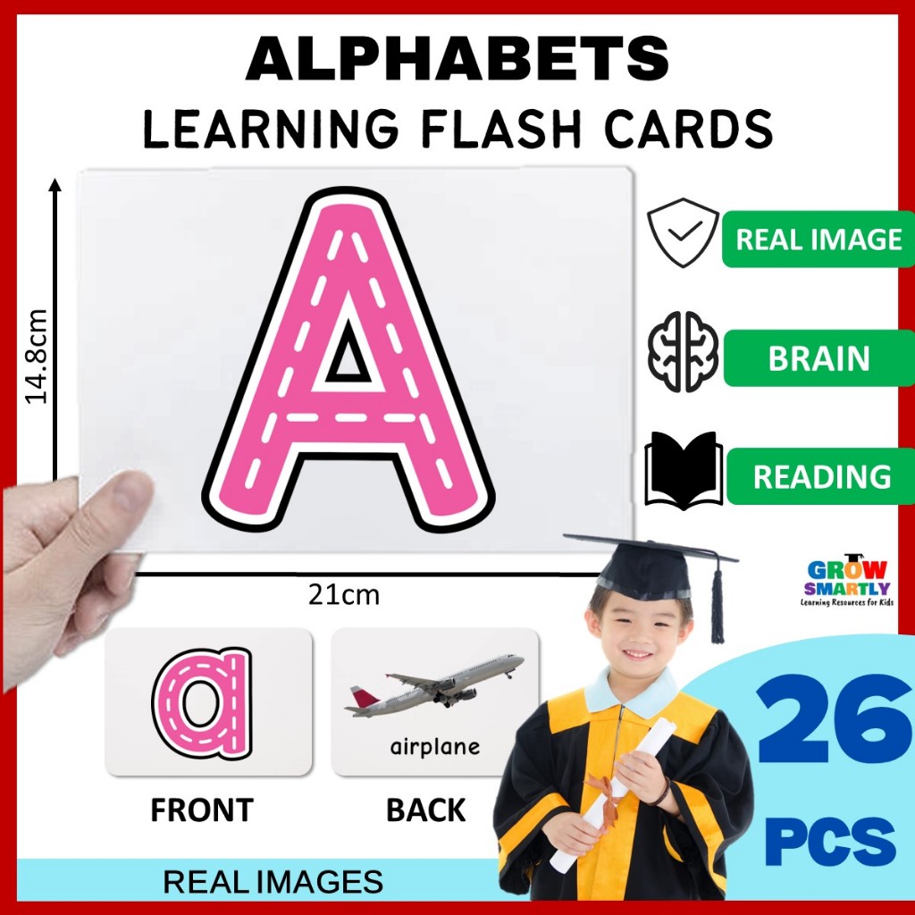 ABC Alphabet flash card for kid kad abc flash card abc flashcards abjad ...