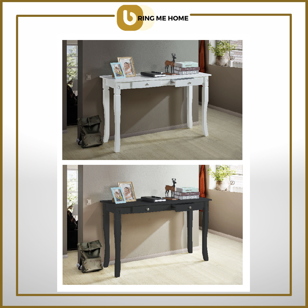NAVY Console Table With Drawer Kids Study Table Study Desk Meja Belajar ...