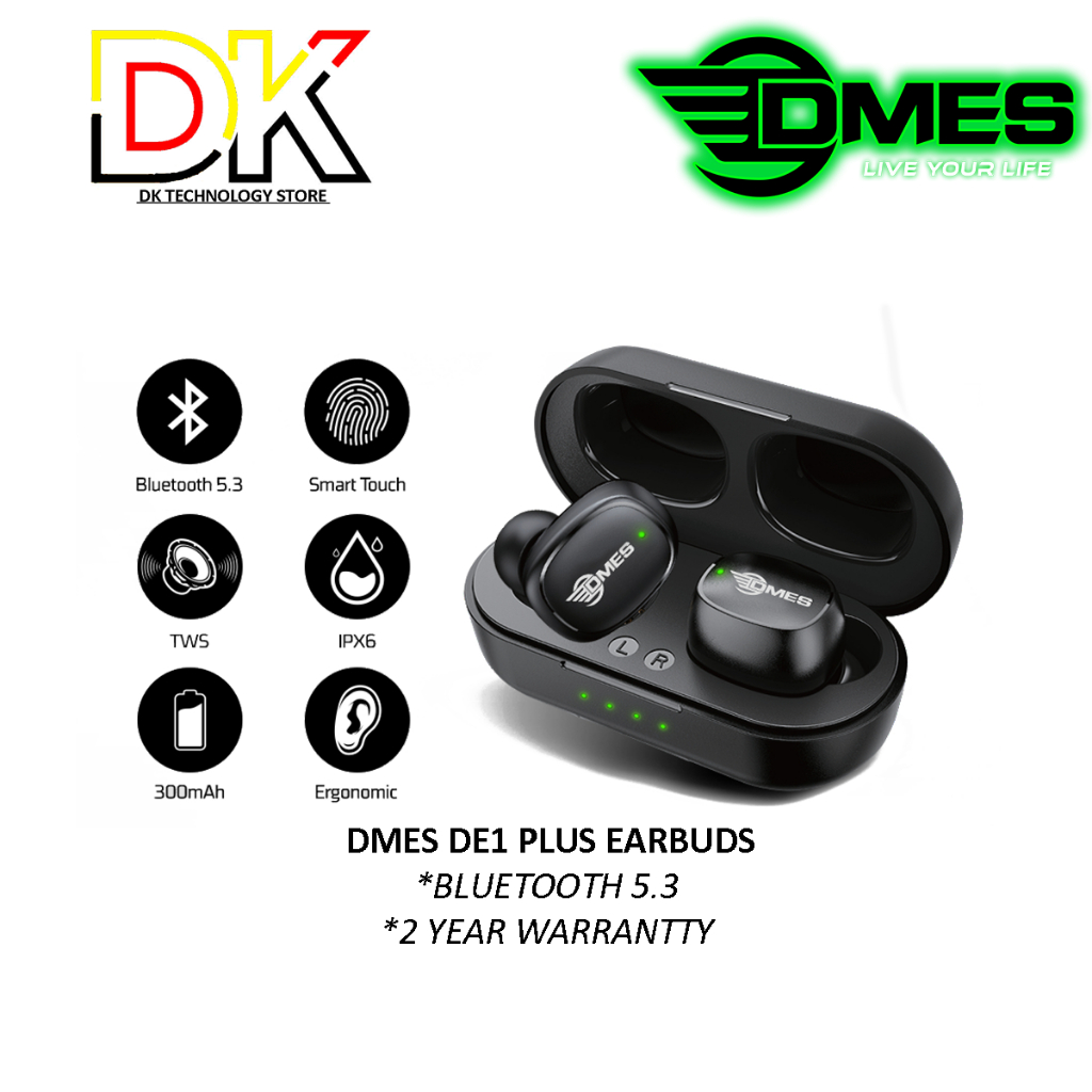 DMES DE1 Plus Wireless Earbuds Bluetooth 5.0 TWS Sport Earbuds with ...