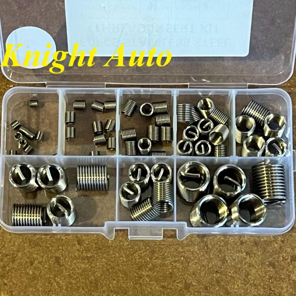 KGT 60Pcs Stainless Steel Thread Repair Insert Kit J007 ID35601 ID36100 ...