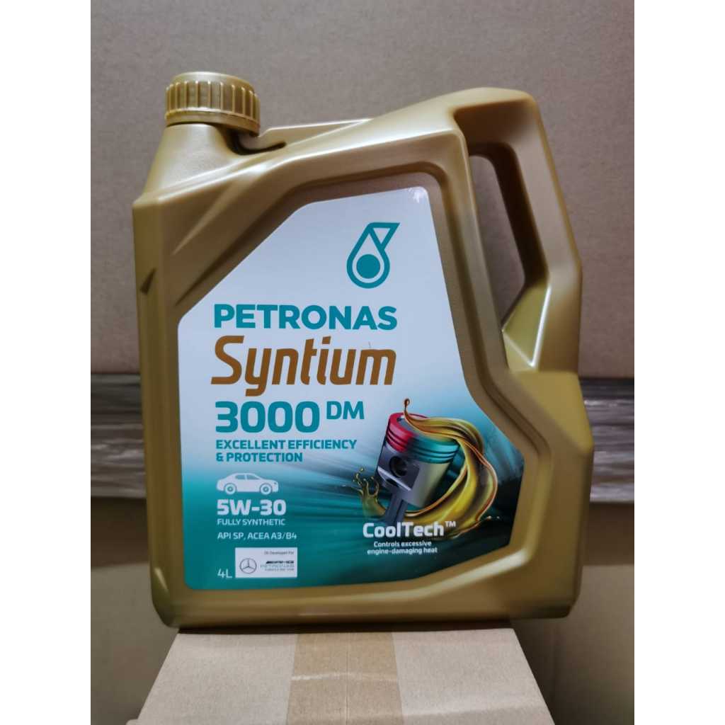 [EM] PETRONAS Syntium 3000DM 5W-30 Syntethic Minyak Engin hitam kereta ...