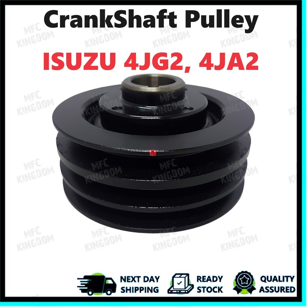 8-97182-904-0 / CrankShaft Pulley / Main Shaft Pulley / ISUZU 4JG2, 4JA2 (Made In THAILAND ...