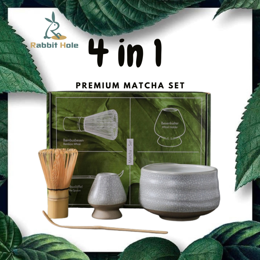4 in 1 Traditional Tea Ceremony Starter Set Matcha Preparation Kit ...