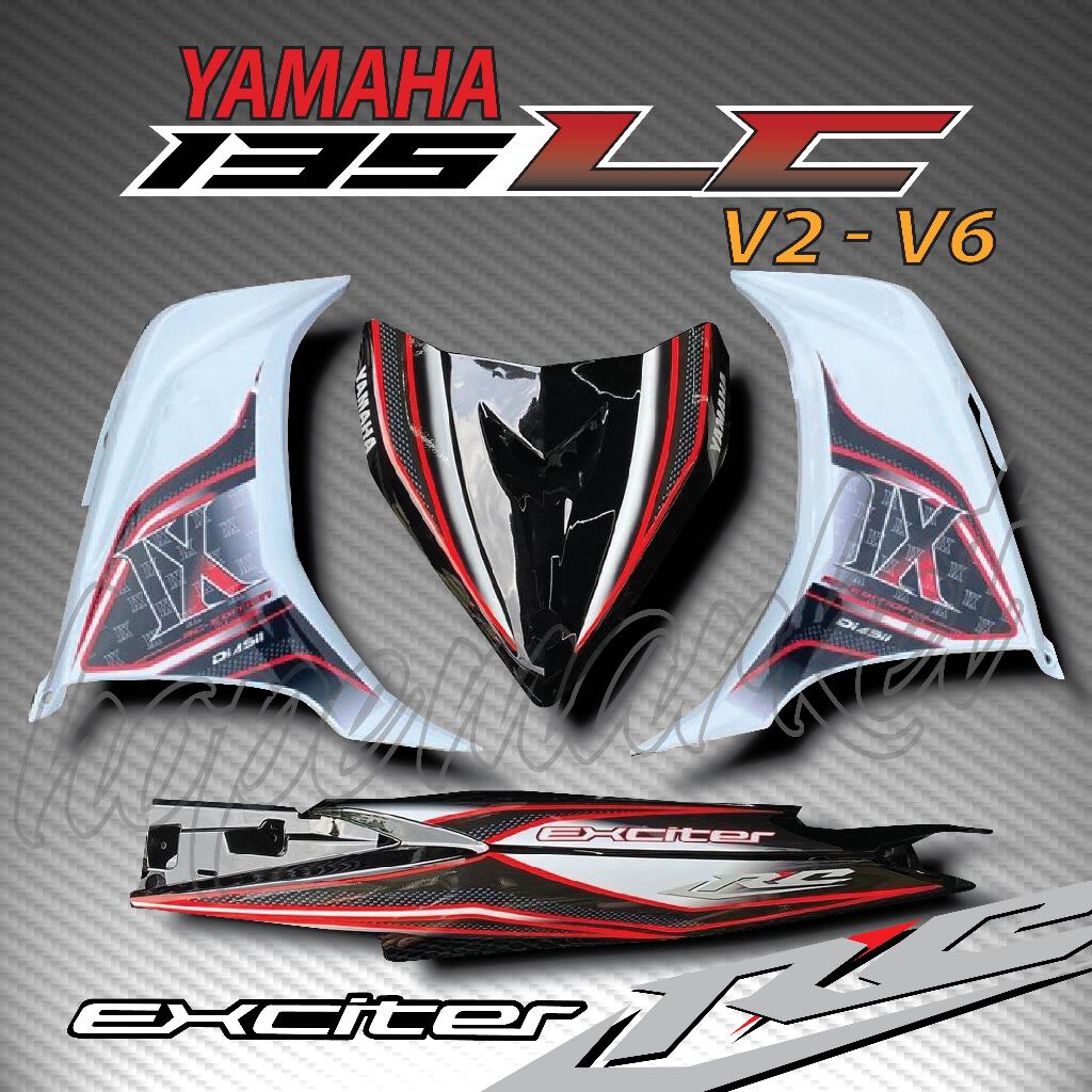 STRIPE MOTOR YAMAHA LC135 V2 V3 V4 V5 EXCITER RC IX (17) CUSTOM BODY ...