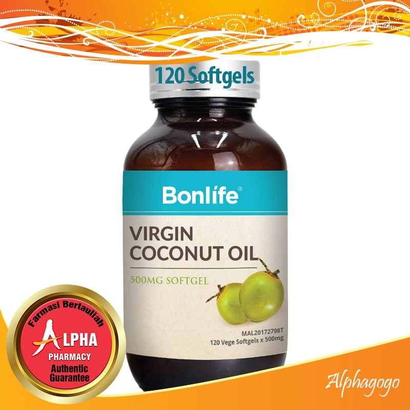 Bonlife Virgin Coconut Oil 500mg (120 Vege Softgel) | Shopee Malaysia