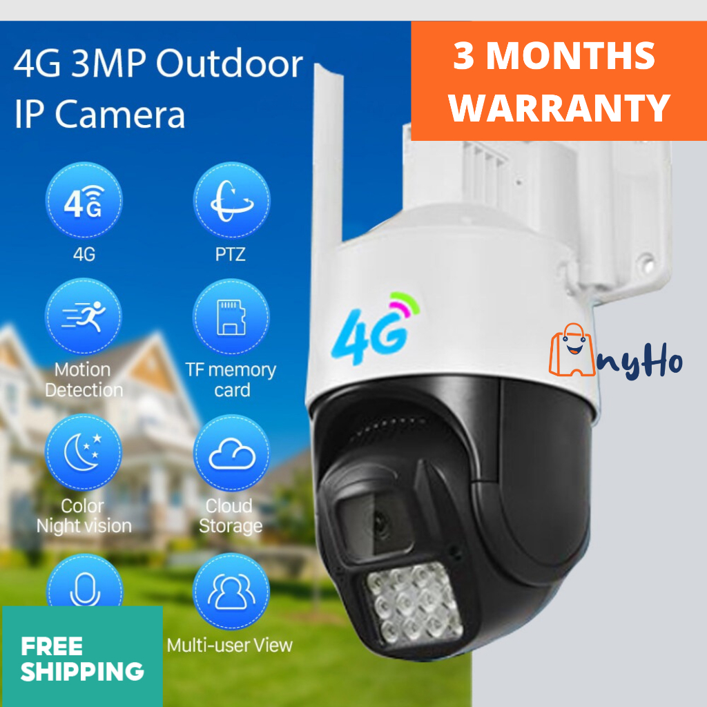 IP PRO 4G SIM Card Outdoor IP Camera Full HD 3MP EseeCloud CCTV Video ...